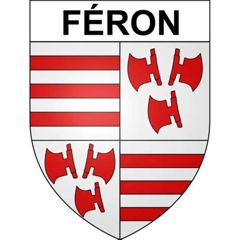 FÉRON 59 VILLE sticker blason écusson autocollant adhésif EUR 3 99