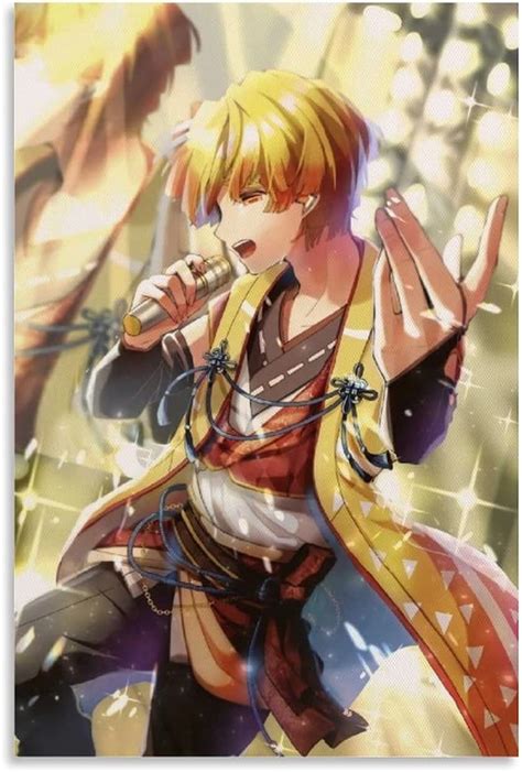 Amazon SUPOWER Anime Poster Demon Slayer Agatsuma Zenitsu Sing For