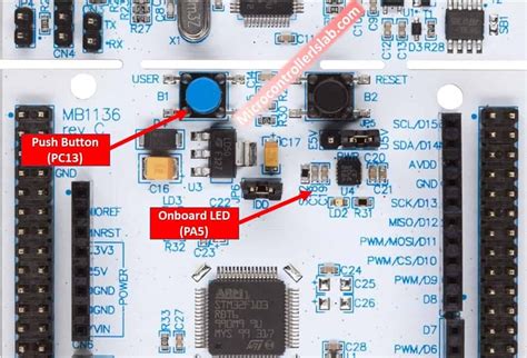 Push Button With Stm Nucleo Using Stm Cubeide