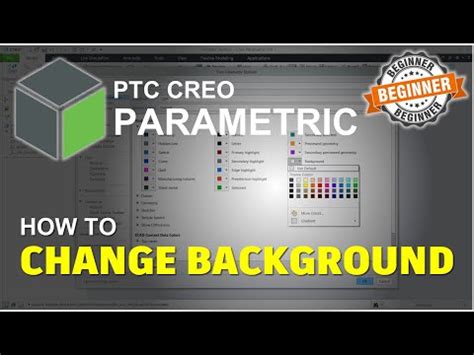 Creo How To Change Background Color Tutorial YouTube