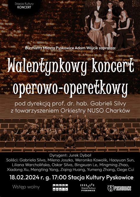 Walentynkowy Koncert Operowo Operetkowy MOKiS Pyskowice