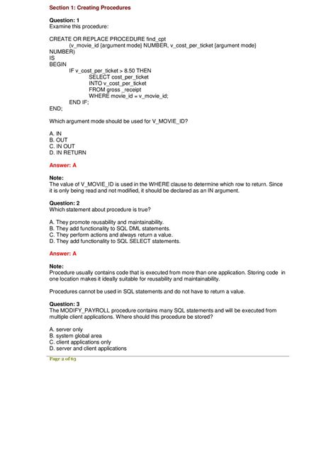 1z0 101 oracle develop pl sql program units ppt download