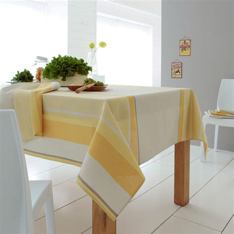 Nappe Rectangle 150x200 Cm Jacquard 100 Coton Enduction Acrylique