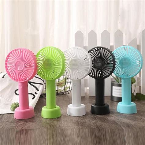 Mini Ventilador Port Til De M O Ou Mesa Recarreg Vel Usb Velocidades