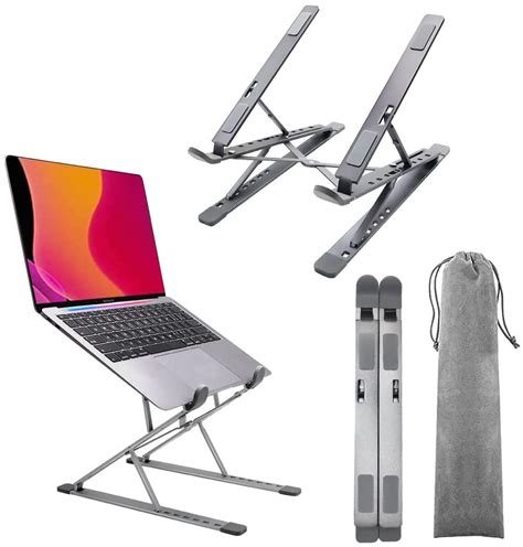 Przenośny stojak na laptopa aluminiowy składany wspornik Macbook Pro