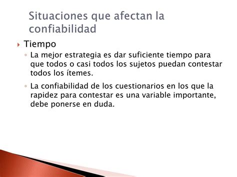 PPT Validez Y Confiabilidad De Los Cuestionarios PowerPoint