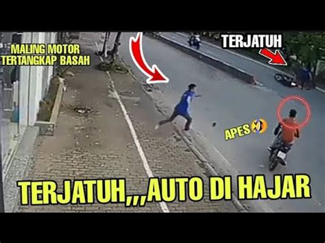 APES PARAH Kumpulan Aksi Curanmor Tertangkap Basah Di Kejar Warga
