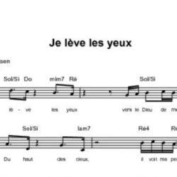 Je lève les yeux