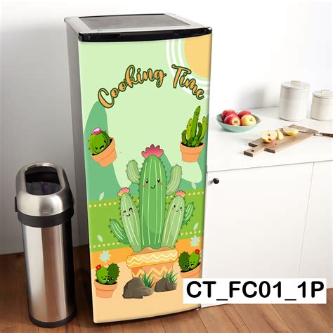 Stiker Kulkas Satu Pintu Motif Kaktus Lazada Indonesia