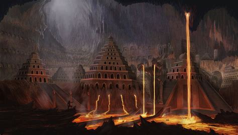 Dwarven Caverns Fantasy City Dwarven City Fantasy Landscape