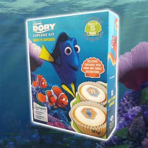 Finding Dory Cupcake Kit With Icing And Edible Decorations