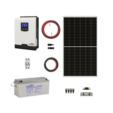 Kit Solar Off Grid 1KW 1 4KWH x Día MPPT ADN Solar Tienda Online