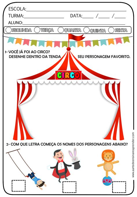 Plano De Aula Dia Do Circo 2 Ano Image To U
