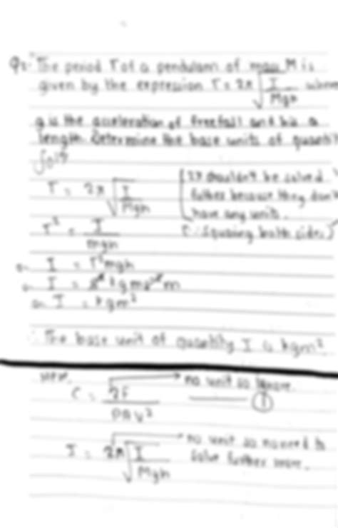 SOLUTION Alevel Physics Physical Quantities And Units Studypool