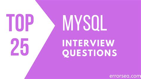 top 25 mysql interview questions and answers for experienced free pdf download errorsea