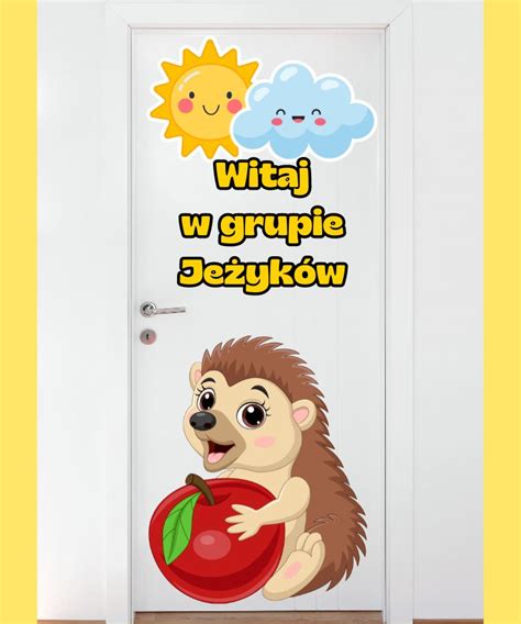 Dekoracja Witaj w grupie Jeżyków ABC w Dydaktyce