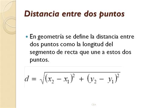 Newton Matemáticas Distancia entre dos puntos