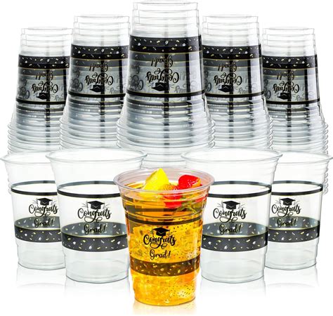 Amazon Fit Meal Prep 50 Pack 16 Oz Plastic Graduation Party Cups
