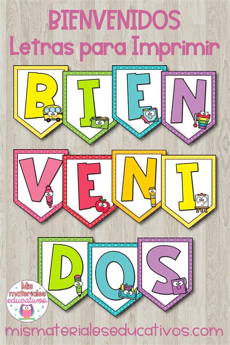 Mis Materiales Educativos Banderines De Bienvenidos A Clases Para Imprimir A Colores Por