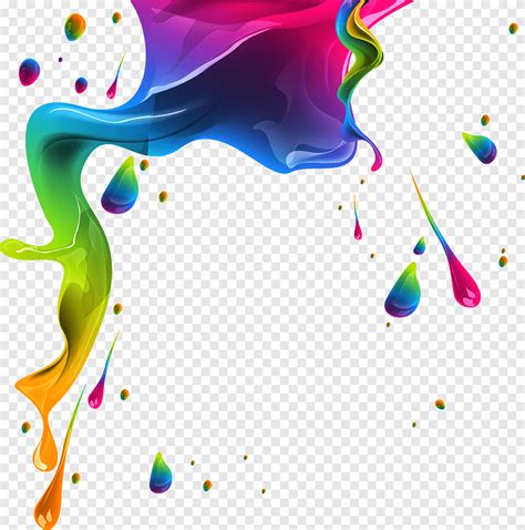 Multicolored Paint Illustration Paint Splash Watercolor Painting