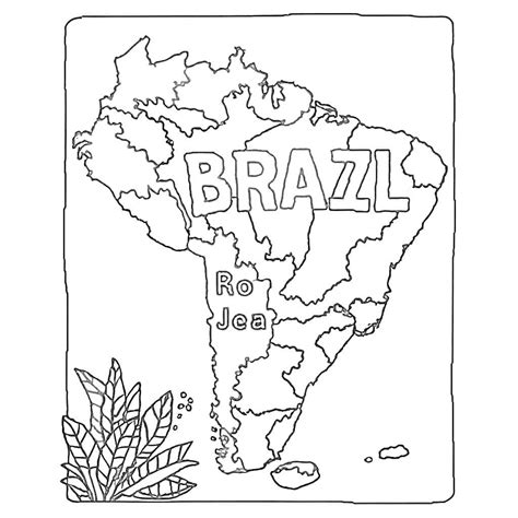Desenhos Do Mapa Do Brasil Para Imprimir E Colorir Pintar