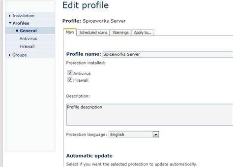 how to configure panda cloud office protection for spiceworks server security spiceworks