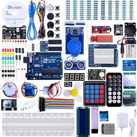 elegoo uno r3 projekt komplettes starter kit w tutorial kompatibel mit arduino ide 63 teile