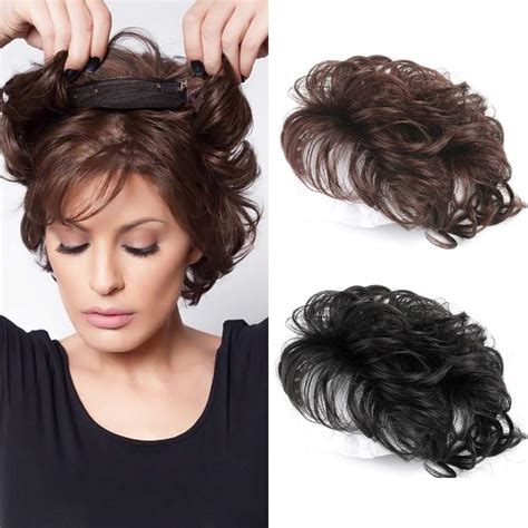 Amazon Natural Human Hair Topper Closure Curly Hair Clip In