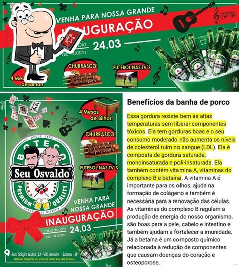Boteco Seu Osvaldo pub Bar Suzano Avaliações de restaurantes
