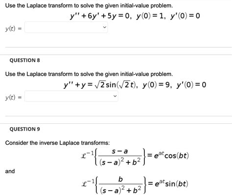 solved use the inverse transforms of some basic functions to