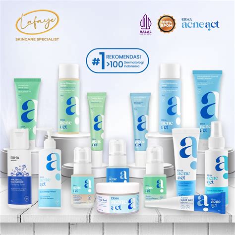 Jual ERHA Acneact Acne Spot ACSBP Toner Sunscreen Powder Moisturizer