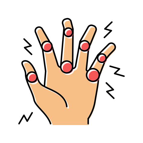 Rheumatoid Arthritis Color Icon Vector Illustration 19537609 Vector Art