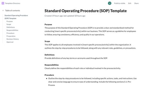 Writing Good Standard Operating Procedures 5 Steps Free SOP Template