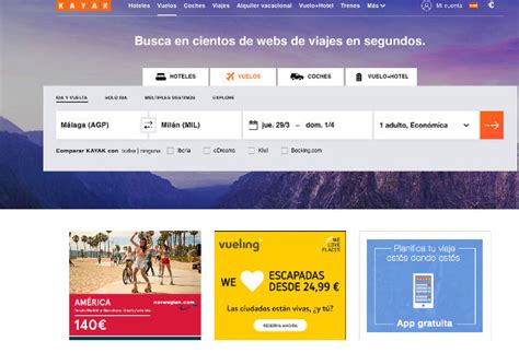 Las Mejores Webs Para Encontrar Vuelos Baratos