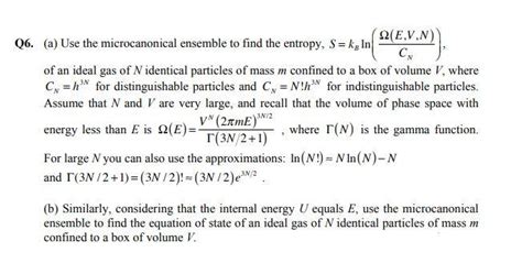 solved a use the microcanonical ensemble to find the