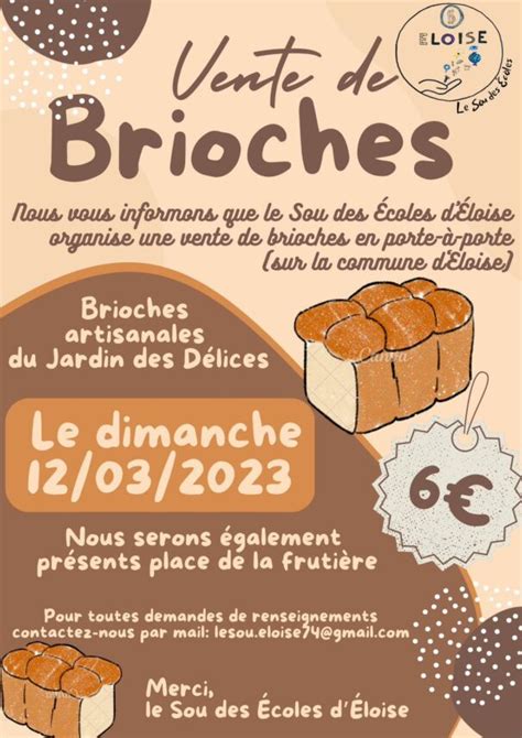 Vente De Brioches Mairie D Eloise