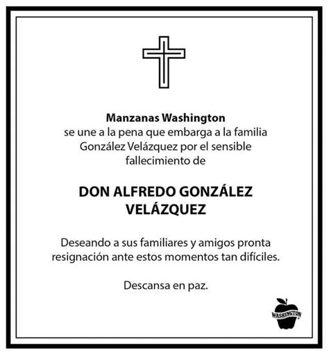 Alfredo González Velázquez Obituario Esquela