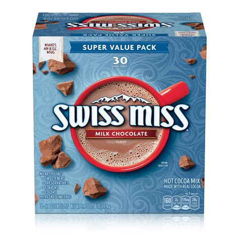 Swiss Miss Classics Milk Chocolate Hot Cocoa Mix Envelopes 30 Packets