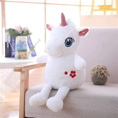 Peluche Licorne Blanche Pégase Doudou Plush Boutiques