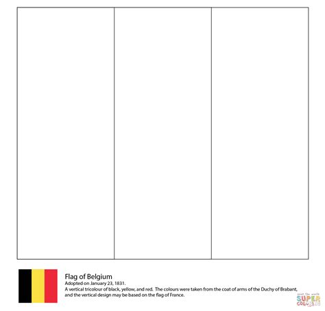 Flag Of Belgium Coloring Page Free Printable Coloring Pages