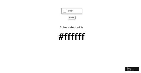 Color Picker Codesandbox