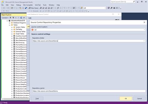 version controlling sql server databases in azure devops