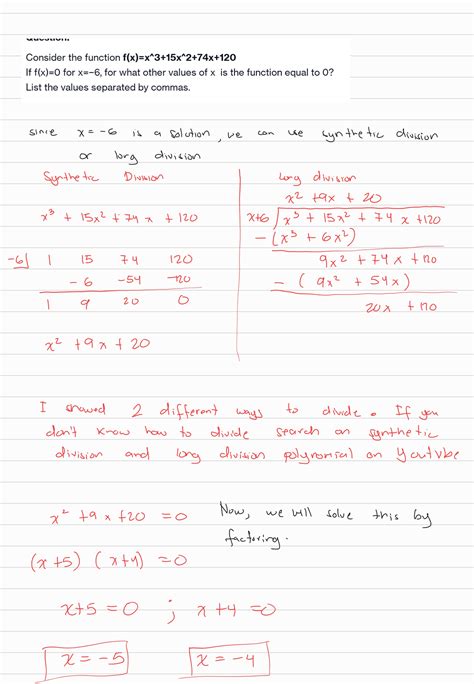 [solved] consider the function f x x 3 15x 2 74x 120 if f x 0 course hero
