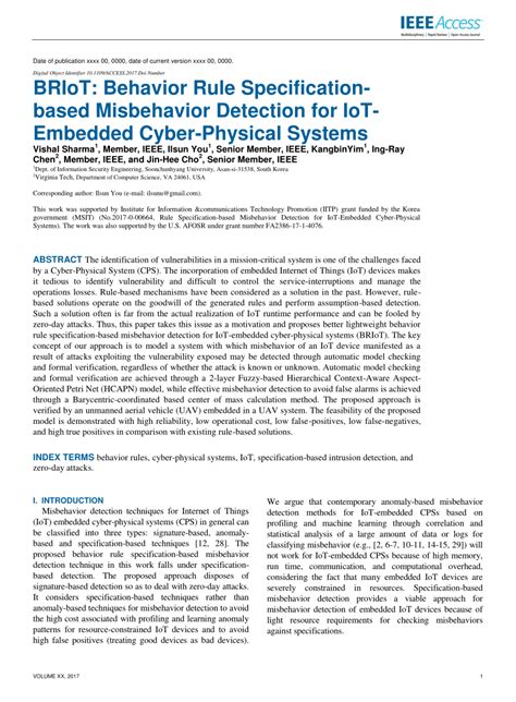 pdf briot behavior rule specification based misbehavior detection for iot embedded cyber