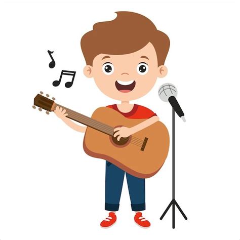 Dibujo de dibujos animados de un músico Premium Vector Freepik