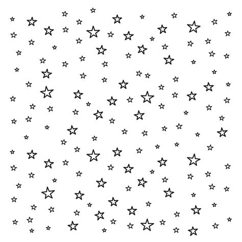 Free Outline Black Stars In A Square Frame Perfect For Illustration