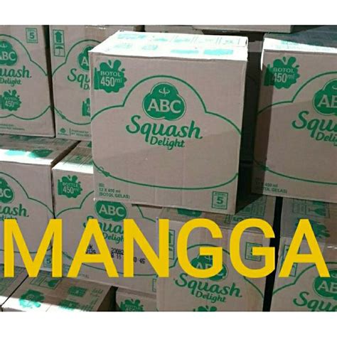 Jual Sirup Abc Squash Mangga Ml Per Dus Isi Botol Shopee