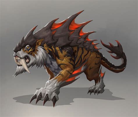 Sabertooth Concept Art World Of Warcraft Dragonflight Art Gallery