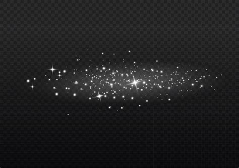 White Sparks Glitter Special Light Effect Vector Sparkles Sparkling