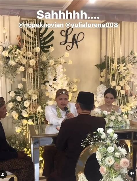 10 Potret Pernikahan Nopek Novian Dan Yulia Lorena Di Blora Mas Kawin